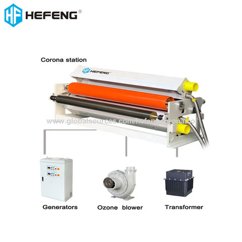China Ceramic Coated Roll Corona Plasma Machine For Aluminium Foil on ...
