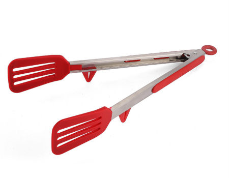 China Silicone Tong Wholesale Hangable 9/12 Inch Stainless Steel ...