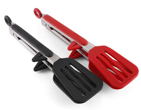 China Silicone Tong Wholesale Hangable 9/12 Inch Stainless Steel ...