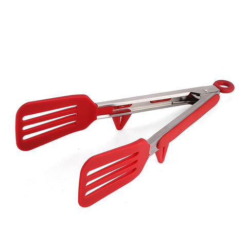 China Silicone Tong Wholesale Hangable 9/12 Inch Stainless Steel ...