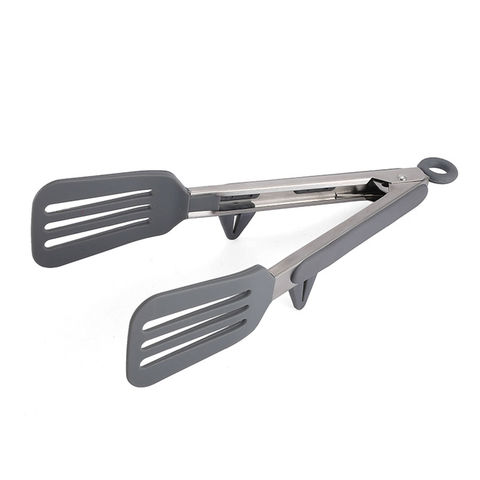 China Food Tong Hangable 9/12 Inch Stainless Steel Silicone Barbecue ...