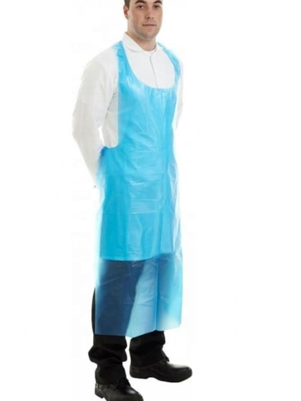 Blue Kitchen customization plastic apron disposable kitchen wear ...