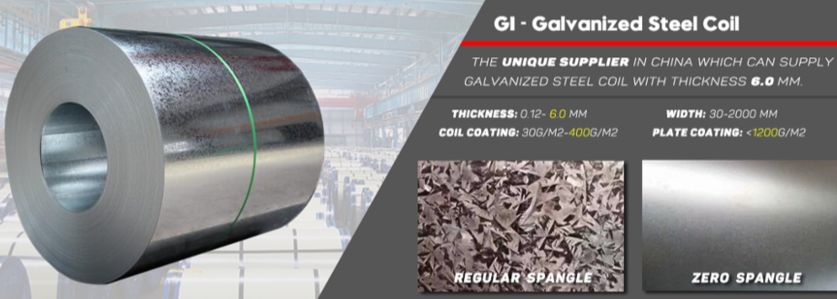 China GI DX51D hot dipped Zero spangle Galvanized steel coils on Global ...