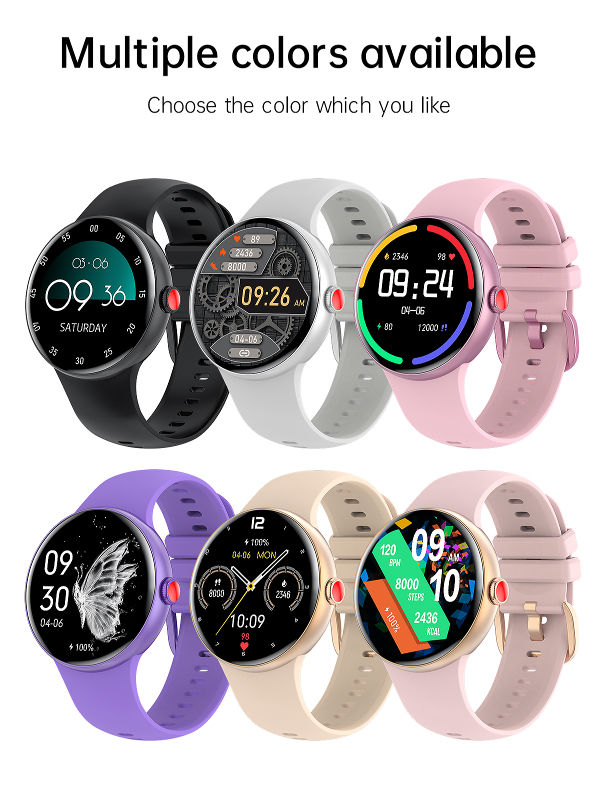 AMOLED Smartwatch Encoder Fitness Bracelet Watch Women Heart Rate ...