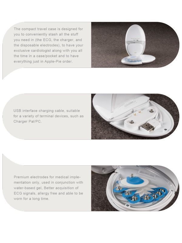China Home use holter ecg bluetooth ecg 24 hour holter monitor wireless ...