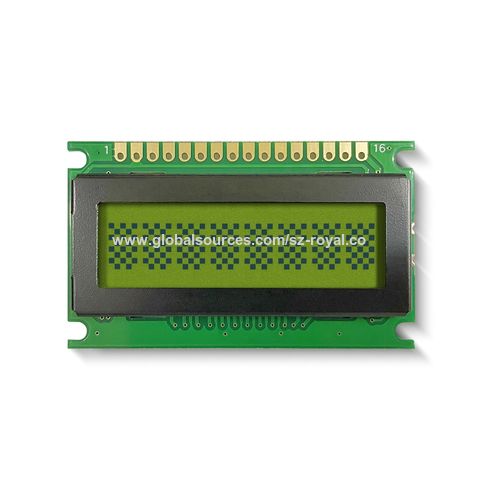 China 8X1 Character Stn Type COB LCD Display Module with Yellow Green LED Backlight on Global ...