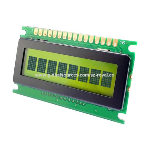 China 8X1 Character Stn Type COB LCD Display Module with Yellow Green LED Backlight on Global ...