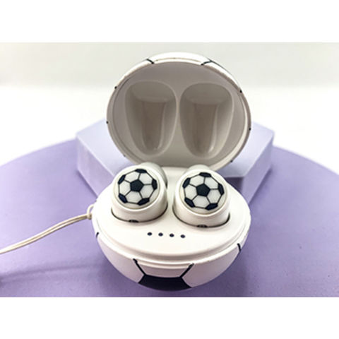 China Fashion 3D stereo wireless bluetooth earbuds football design ...