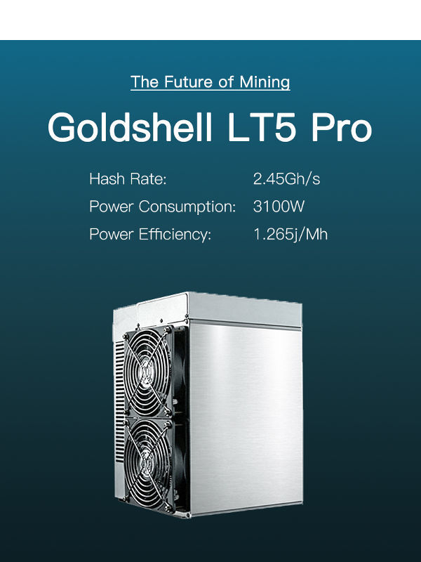 Used Asic Miner 2455Mh/s 3100w Consumption Miner goldshell lt5 second ...