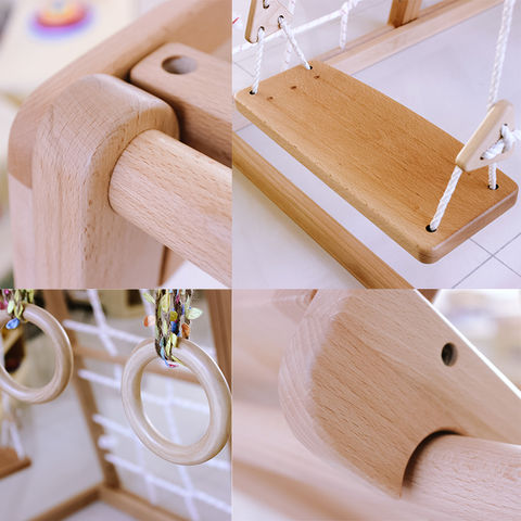 China Climbing Frames Children's small amusement park wooden climbing ...