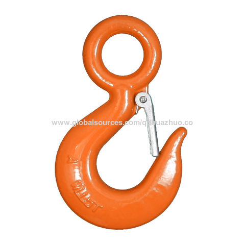 China Drop forged G43 eye hoist hook,320A/320C ,color coated or yellow ...