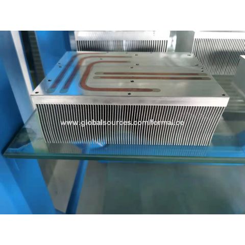 China Aluminum Skiving Fin Cooled Plate With Copper Pipes Cu-Tube ...