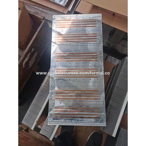 China Aluminum Skiving Fin Cooled Plate With Copper Pipes Cu-Tube ...