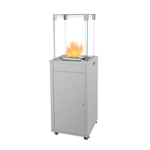 China Movable Gas Patio Heater with Glass & Outdoor Gas Fireplace with ...