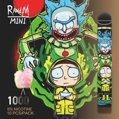 China Rick Morty 1000 puffs New Arrival Disposable Vape Pen Mod Latam ...