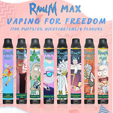 China Rick Morty 1000 puffs New Arrival Disposable Vape Pen Mod Latam ...