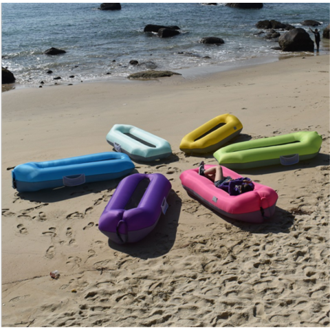 China Camping inflatable bed beach inflatable bed folding bed portable ...