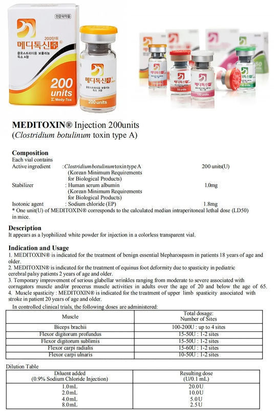 China Kroea origin innotox 50u botox injections botulinum toxin type a ...