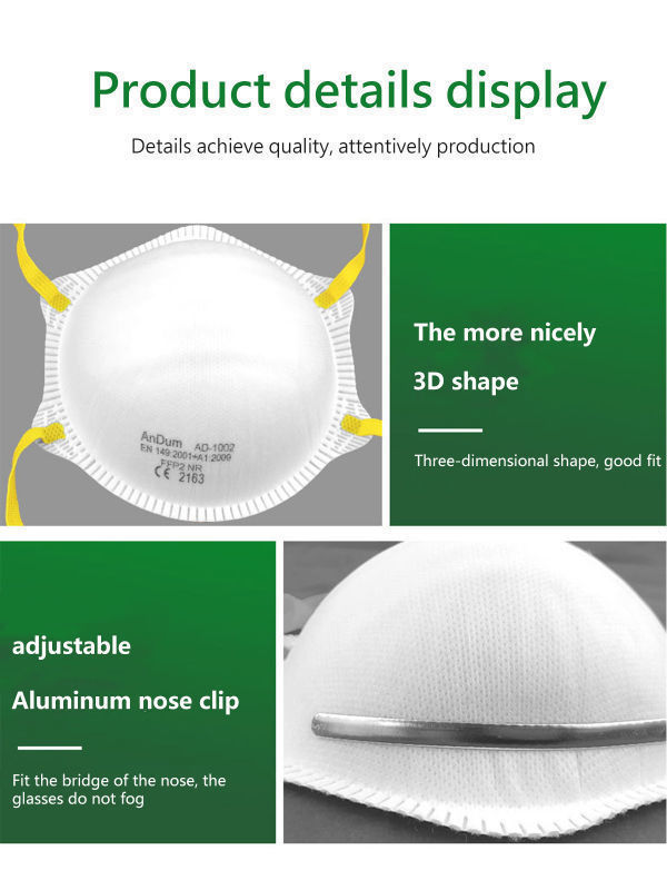China N95 Cup Shape Disposable anti-dust FFP2 Respirator cup mask on ...