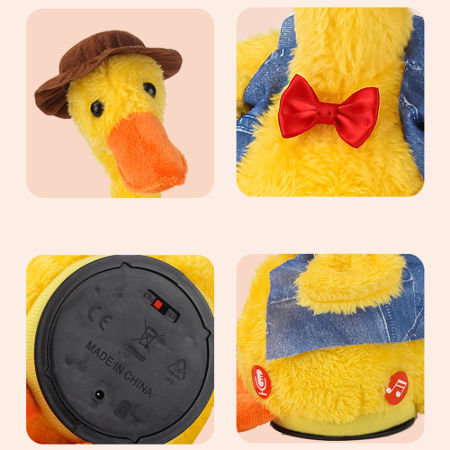 Imitating Singing Talking Duck Toy Repeats What You Say Electronic ...