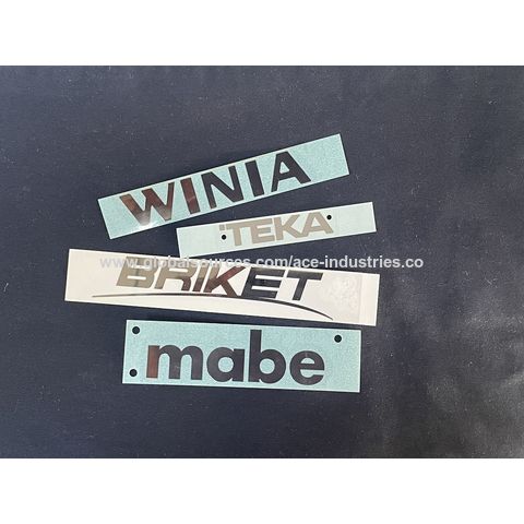 China Electroplated nickel label, metal label, ultra metal sticker on ...