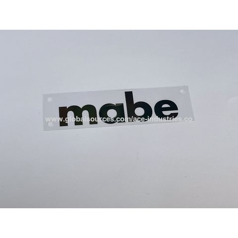 China Electroplated nickel label, metal label, ultra metal sticker on ...
