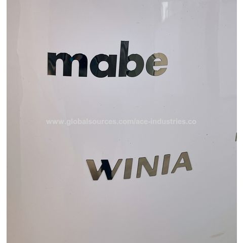China Electroplated nickel label, metal label, ultra metal sticker on ...