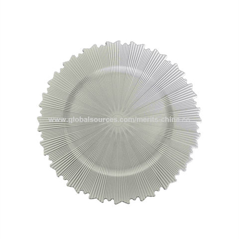 China Plastic starburst charger plates, dinner chargers for weddings ...