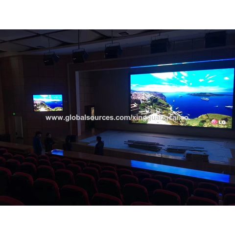 China Full color screen indoor high resolution p2 flexible led display ...