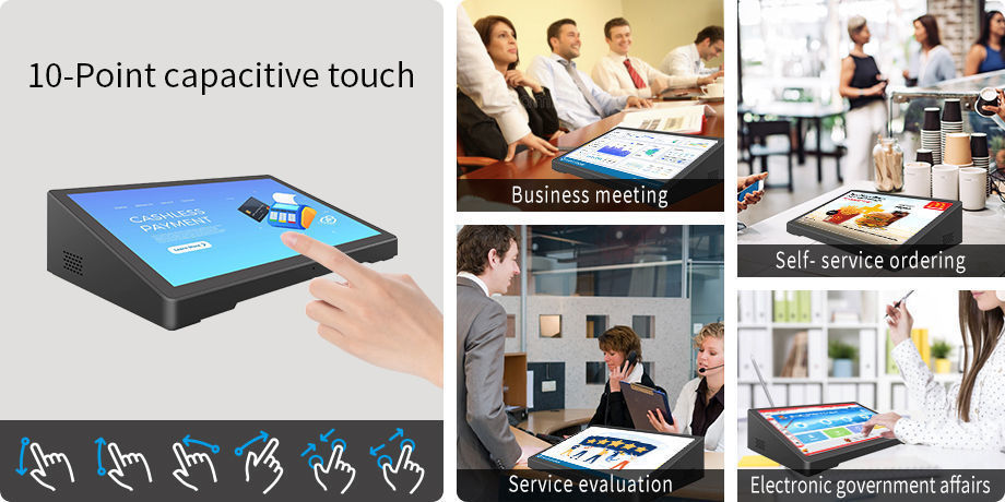China ELC Touch monitor Interactive touchscreen tablet with POE 10 ...