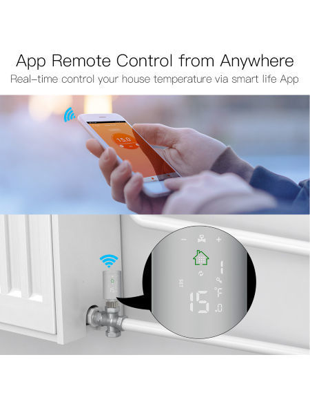 China Steam radiator Thermostat Radiator Valve Smart Zigbee Room Smart ...