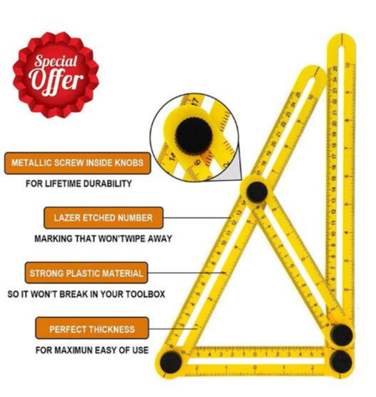 China Abs Plastic Activity Four Fold Ruler Metric Scale Multifunction ...