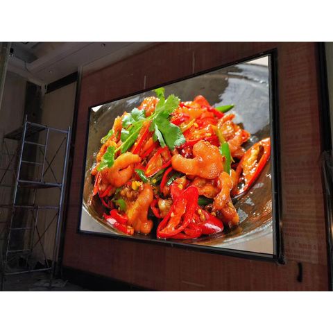 China 4K 16:9 LED TV 3X2m small pitch LED screen P1.875 RGB SMD indoor ...