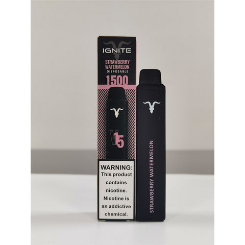 China IGNITE V15 Authentic Disposable Vape 1500Puffs 5% NIC Electronic ...