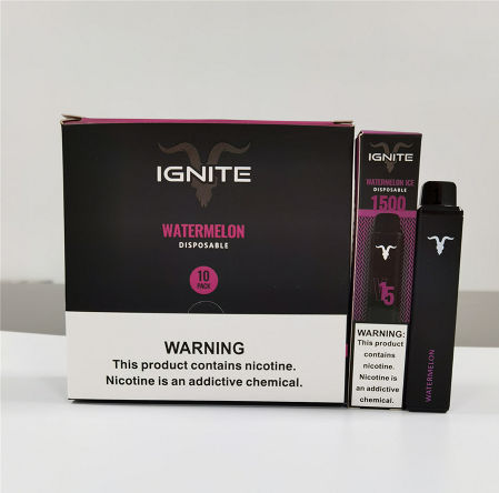 China IGNITE electronic cigar Electronic hookahs 1500 puffs Disposable ...