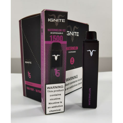 China IGNITE electronic cigar Electronic hookahs 1500 puffs Disposable ...