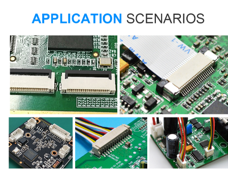 LCD FPC FFC Connector Top Bottom Contact Horizontal Vertical Zif Smt 0. ...