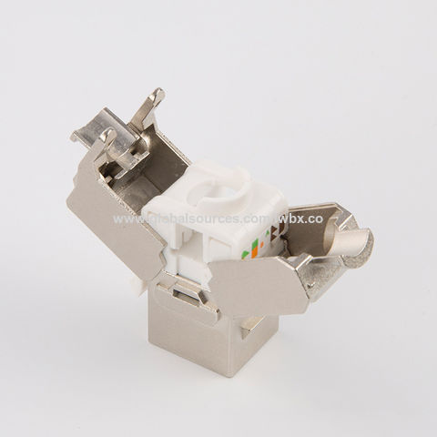 China STP Cat6A Keystone Jack Toolless Type 180 Degree on Global ...