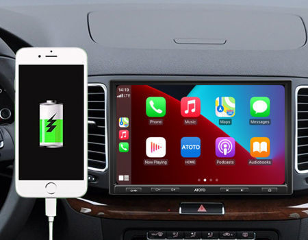 ATOTO 10inch CarPlay & Android Auto Receiver with Bluetooth, Phone ...