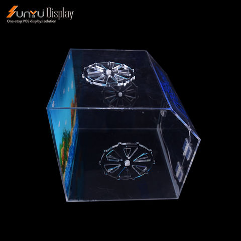 China High quality custom shape clear Acrylic Fish Tank boxes With Lid ...