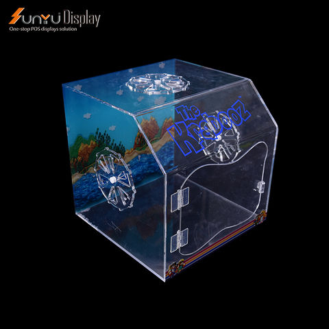 China High quality custom shape clear Acrylic Fish Tank boxes With Lid ...