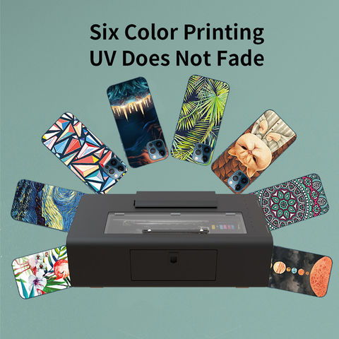 China Intelligent mini 6 color ink printer 3D covered pattern print ...