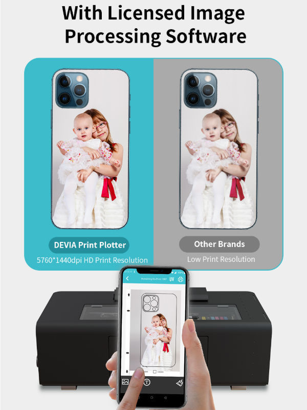 China Intelligent mini 6 color ink printer 3D covered pattern print ...