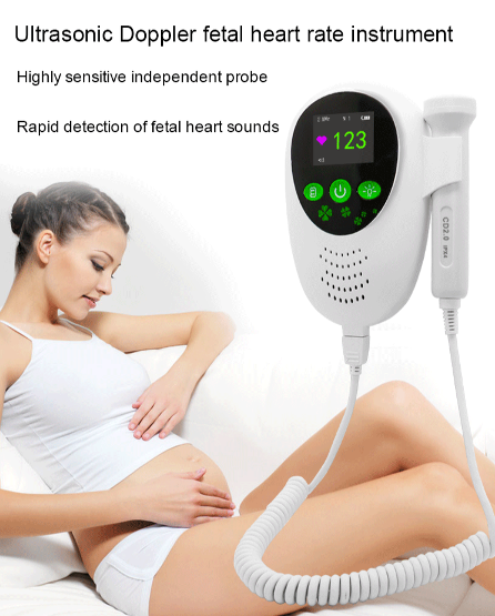 Ultrasound Fetal Doppler heart rate instrument fast detection fetal ...