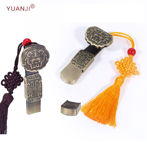 China YUANJI Chinese style wishful metal USB flash drive high speed ...