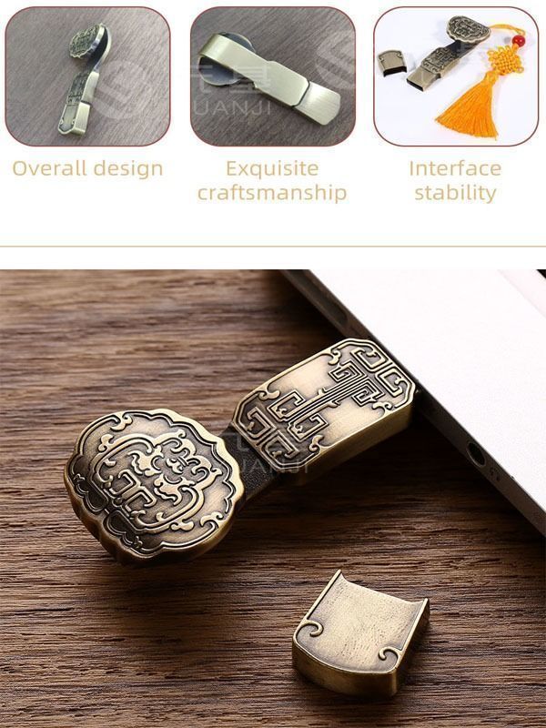 China YUANJI Chinese style wishful metal USB flash drive high speed ...