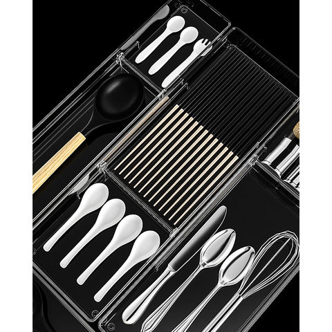 China Kitchen drawer storage cutlery sorting box free combination ...