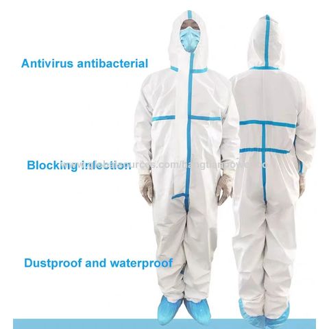 China OEM EN14126 Type 5/6 Protective Suit Coverall Overall Disposable ...