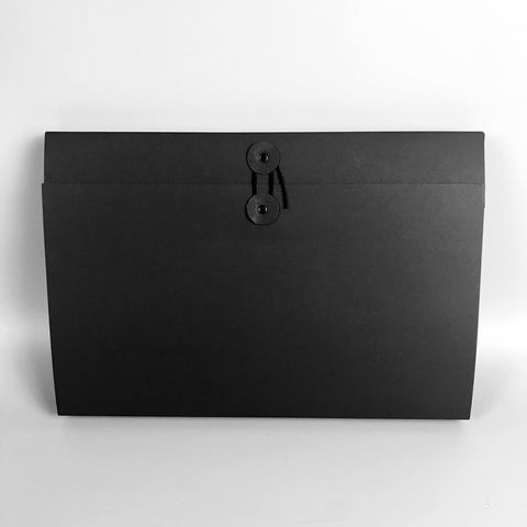 China Unique design folder file packing envelope, brown kraft black ...