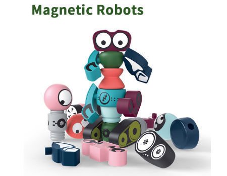 China Magnetic Robots Building Toys Kids Kit Plastic Block Toy Robots ...